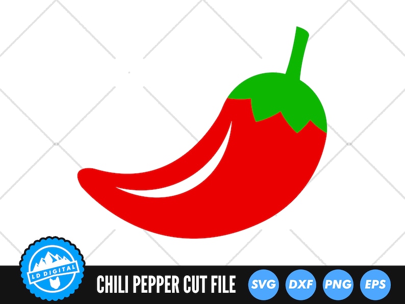Chili Pepper SVG Files | Red Pepper SVG Cut Files | Hot Pepper Vector ...