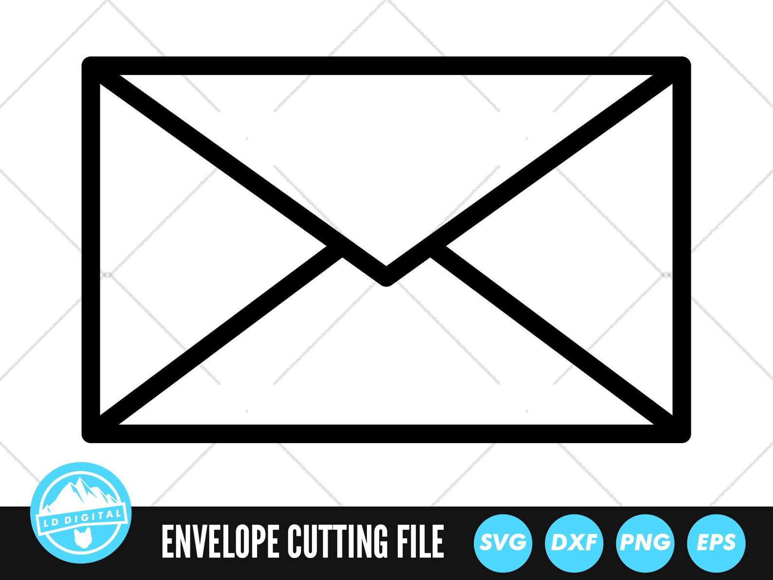 Mail Envelope Outline SVG Files Postal Letter SVG Cut Files - Etsy
