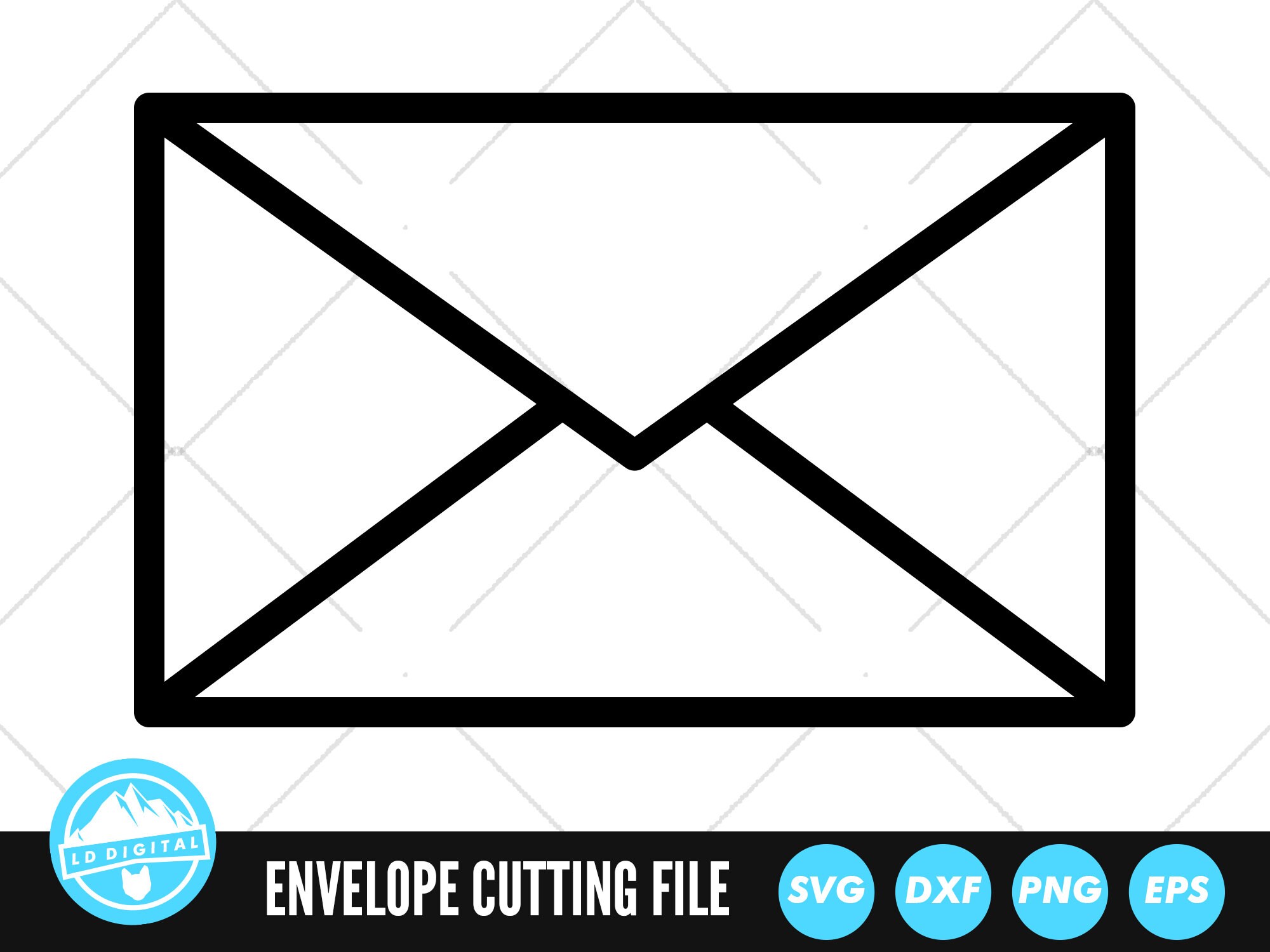 Mail Envelope Outline SVG Files Postal Letter SVG Cut Files | Etsy