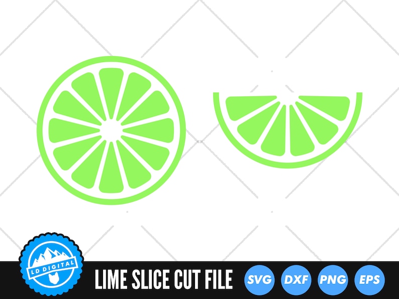 Lime Slice SVG Files | Kawaii Fruit SVG Cut Files | Lime Fruit SVG ...