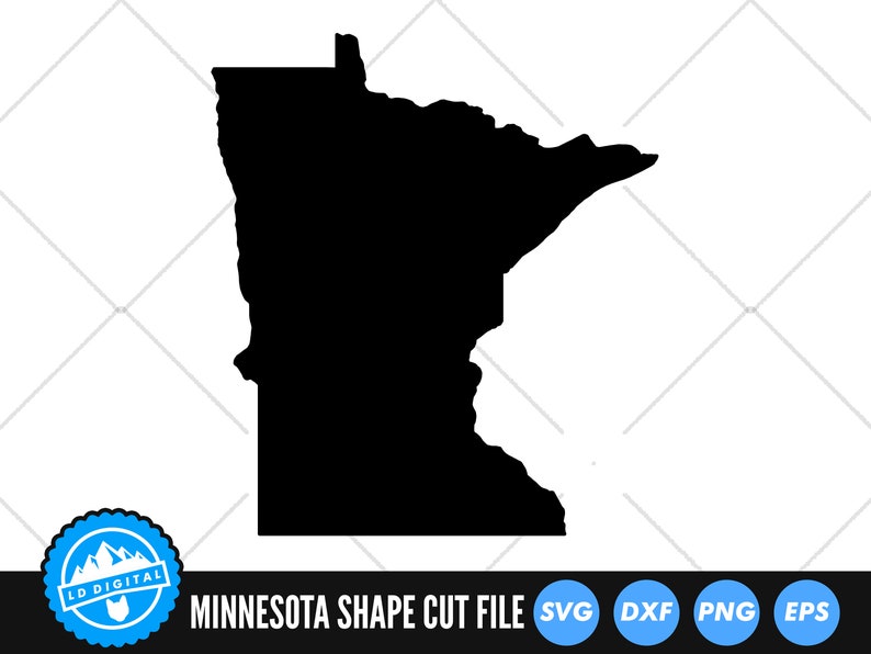 Minnesota State SVG Files | Minnesota Silhouette Cut Files | United ...