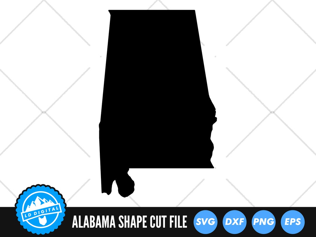 Alabama State SVG Files | Alabama Silhouette Cut Files | United States ...