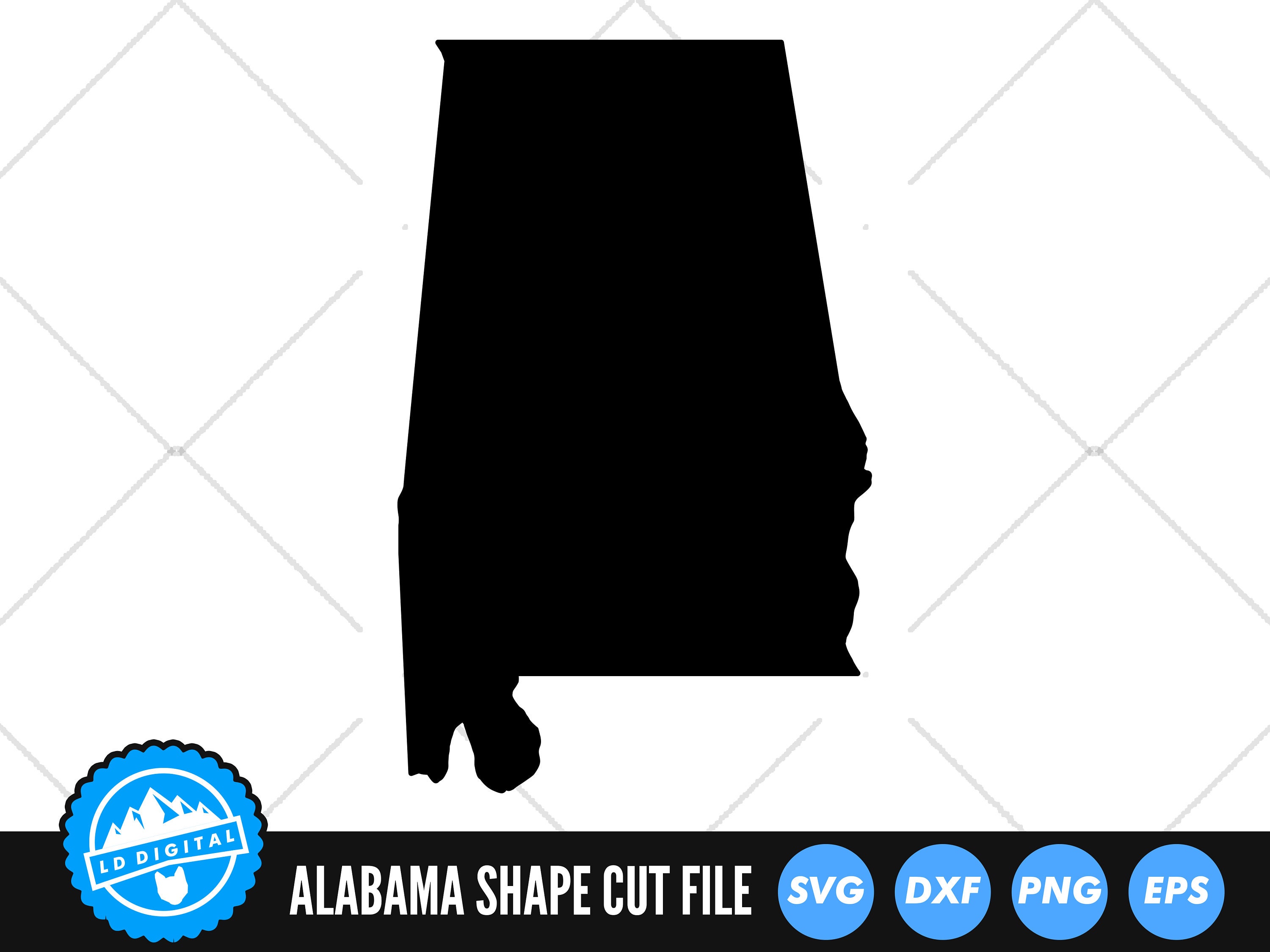Alabama State SVG Files | Alabama Silhouette Cut Files | United States ...