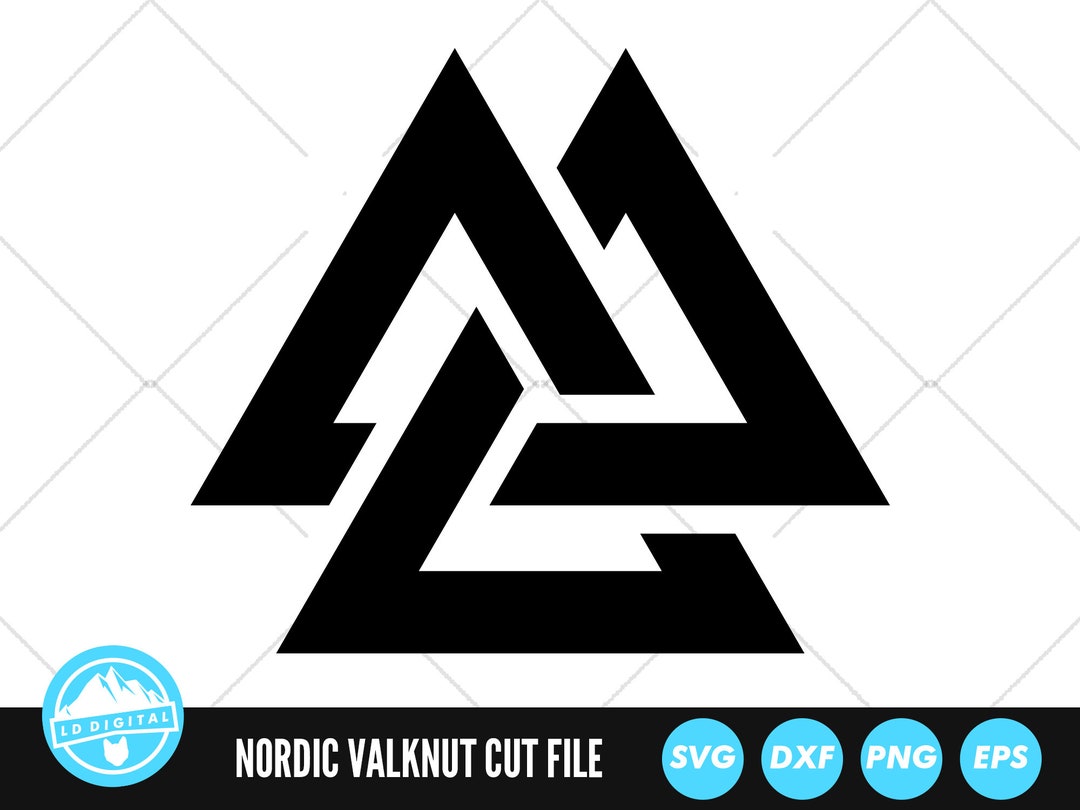 Nordic Valknut SVG Files | Nordic Symbol Cut Files | Viking Symbol ...