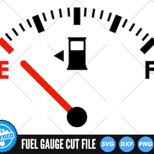 Fuel Gauge SVG Files Gas Gauge Cut Files Car Gauges Vector - Etsy Canada