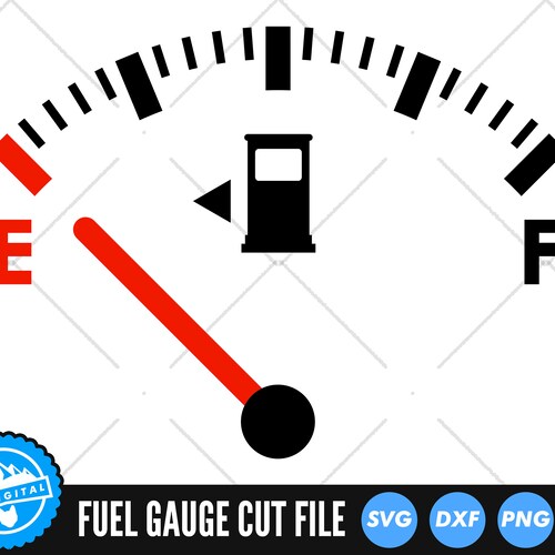 Fuel Gauge SVG Files Gas Gauge Cut Files Car Gauges Vector | Etsy