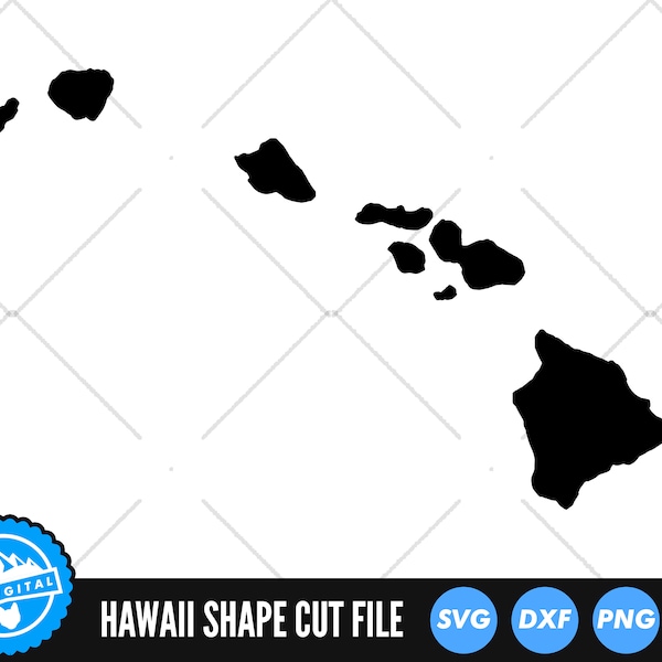 Hawaii Map Art - Etsy