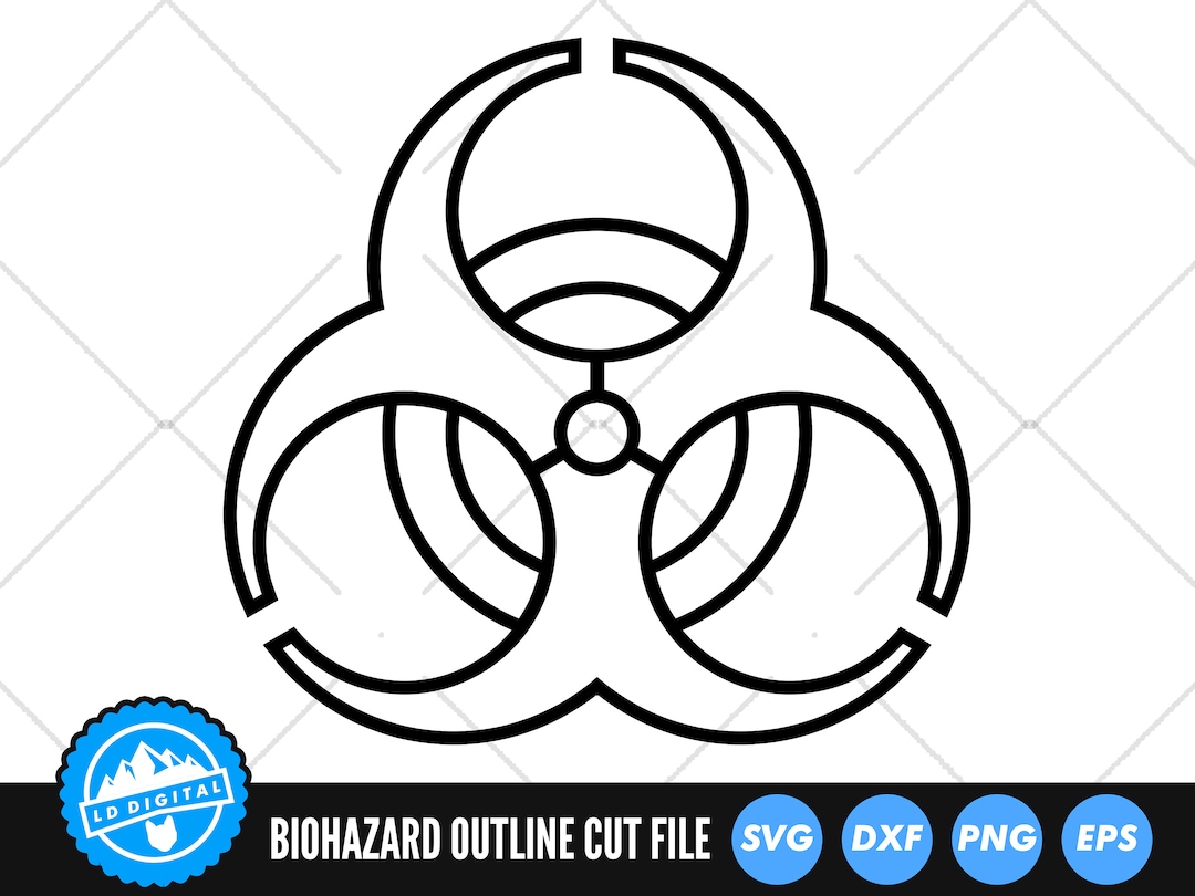 Biohazard SVG Files Biohazard Warning Symbol Cut Files - Etsy