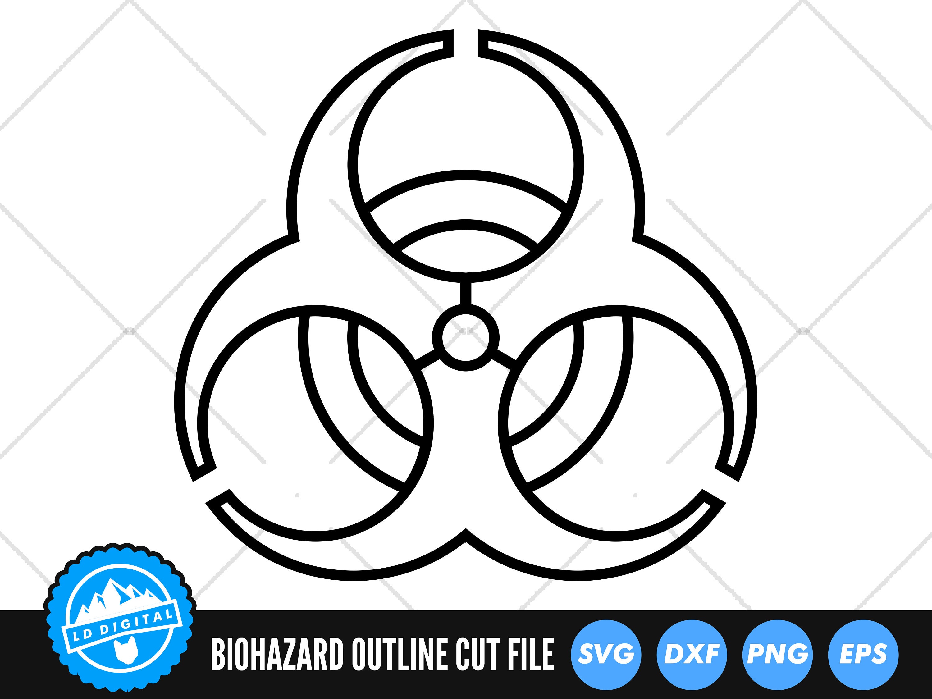 Biohazard Symbol Outline