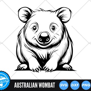 Australian Wombat SVG Files | Wombat Cut Files | Australian Outback ...