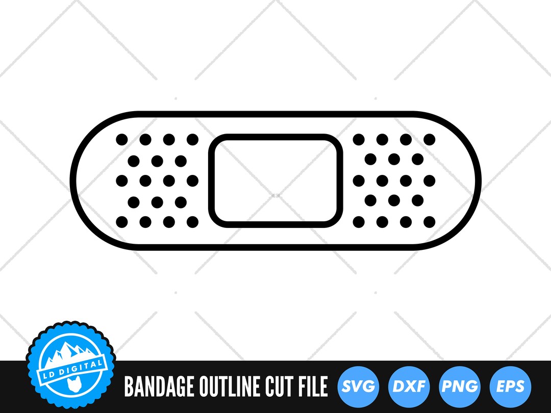 Bandage SVG Files First Aid SVG Cut Files Bandage Silhouette Vector ...