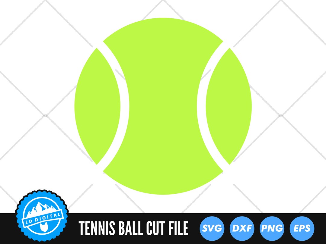 Tennis Ball SVG Files | Tennis Mom Cut Files | Tennis Ball Silhouette ...
