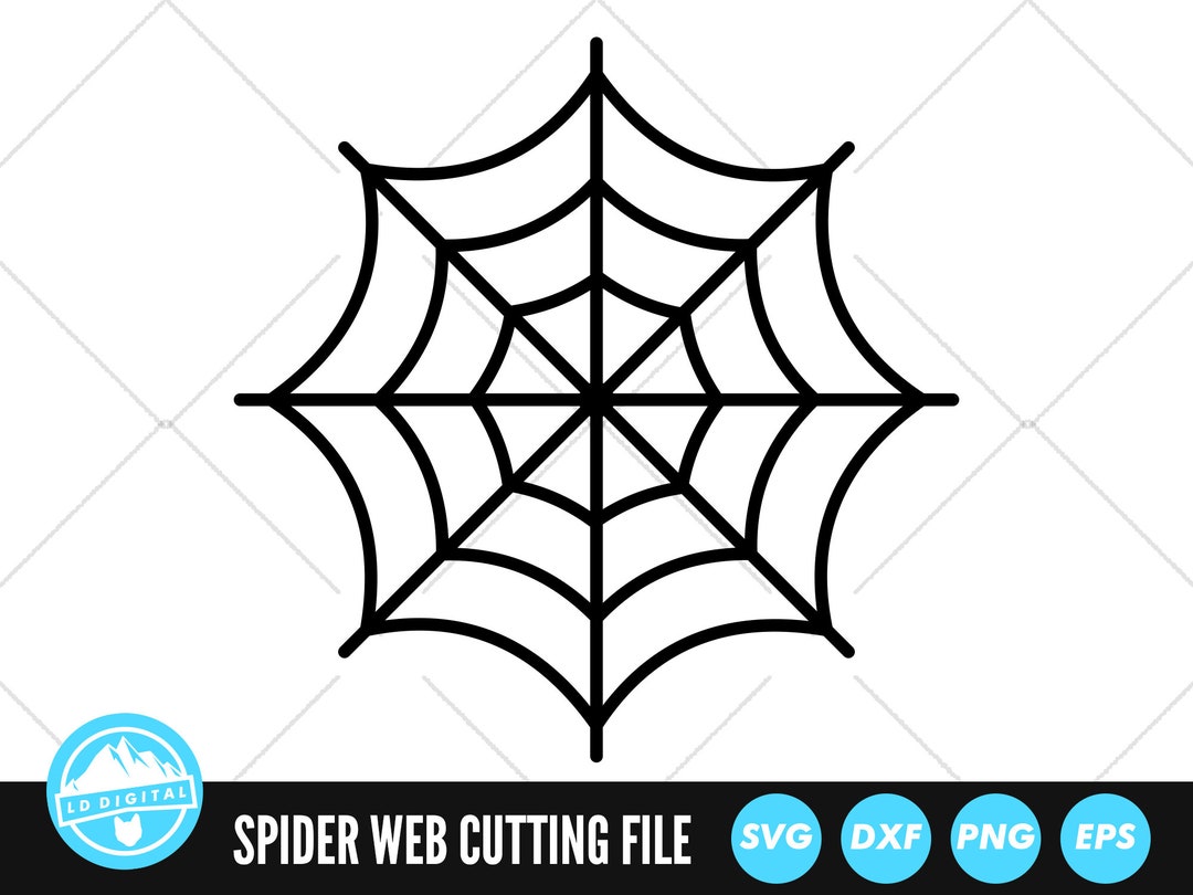Spiderweb SVG Files Spider Web Cut Files Halloween SVG Vector Files ...