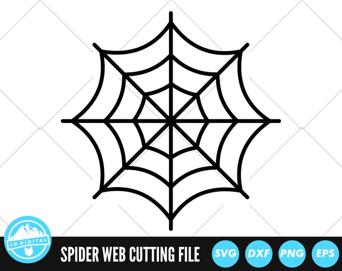 Spiderweb Split Name Frame SVG Files | Spider Web Monogram Cut Files ...