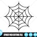 Spiderweb Half SVG Files Spider Web Cut Files Halloween - Etsy