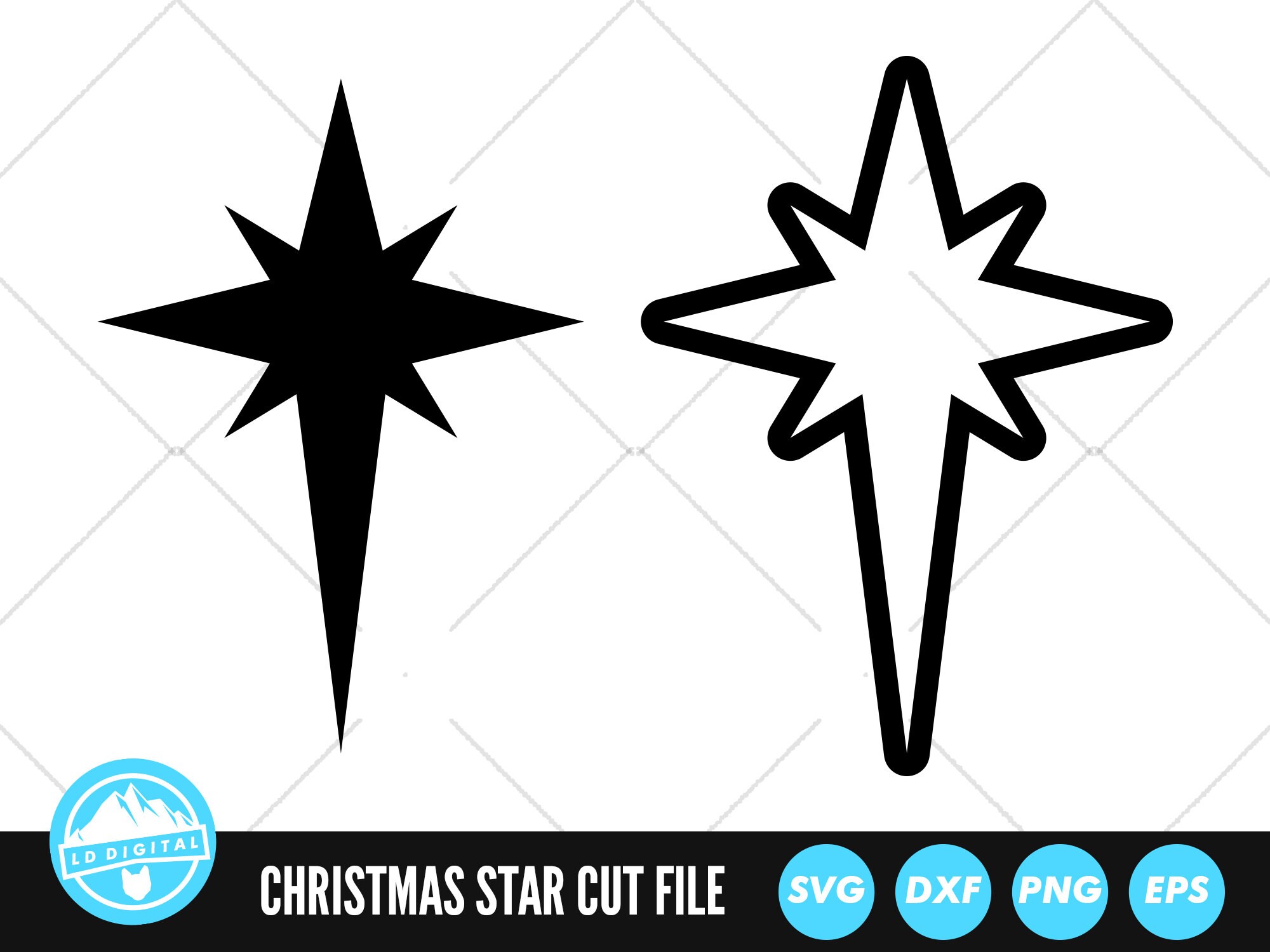 Christmas Star SVG Files | Christmas Star Cut Files | Christmas Star ...