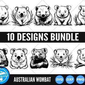 Australian Wombat SVG Files | Wombat Cut Files | Australian Outback ...