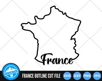 France Map Svg Png Pdf Dxf Eps France Print France Vector - Etsy