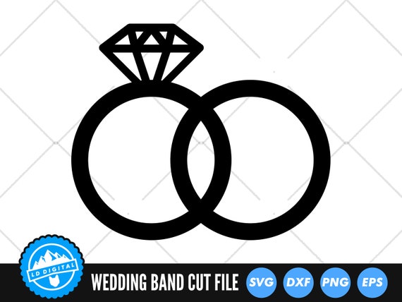 Wedding Ring SVG Files Wedding Band SVG Cut Files - Etsy