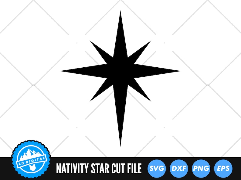 Christmas Star SVG Files | Christmas Star Cut Files | Christmas Star ...
