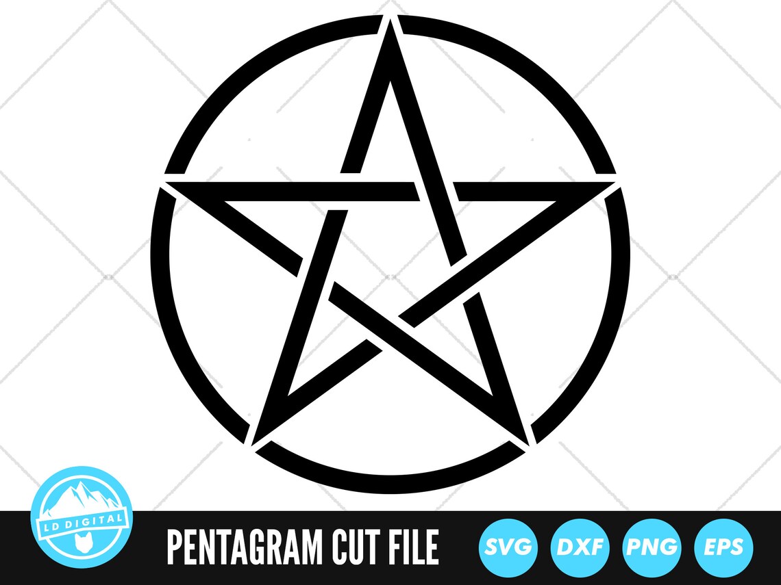 Pentagram SVG Files | Pentagram Cut Files | Star Pentagram Vector Files ...