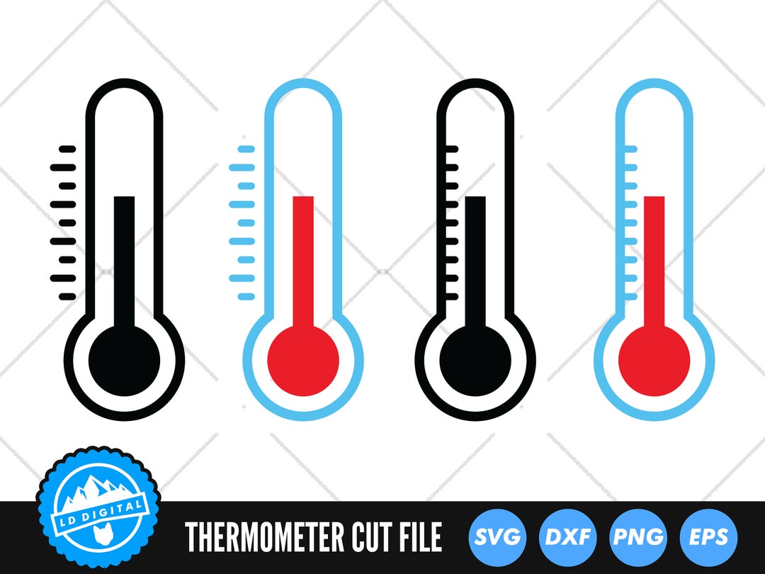 Thermometer SVG Bundle Temperature SVG Cut Files Thermometer Clipart ...