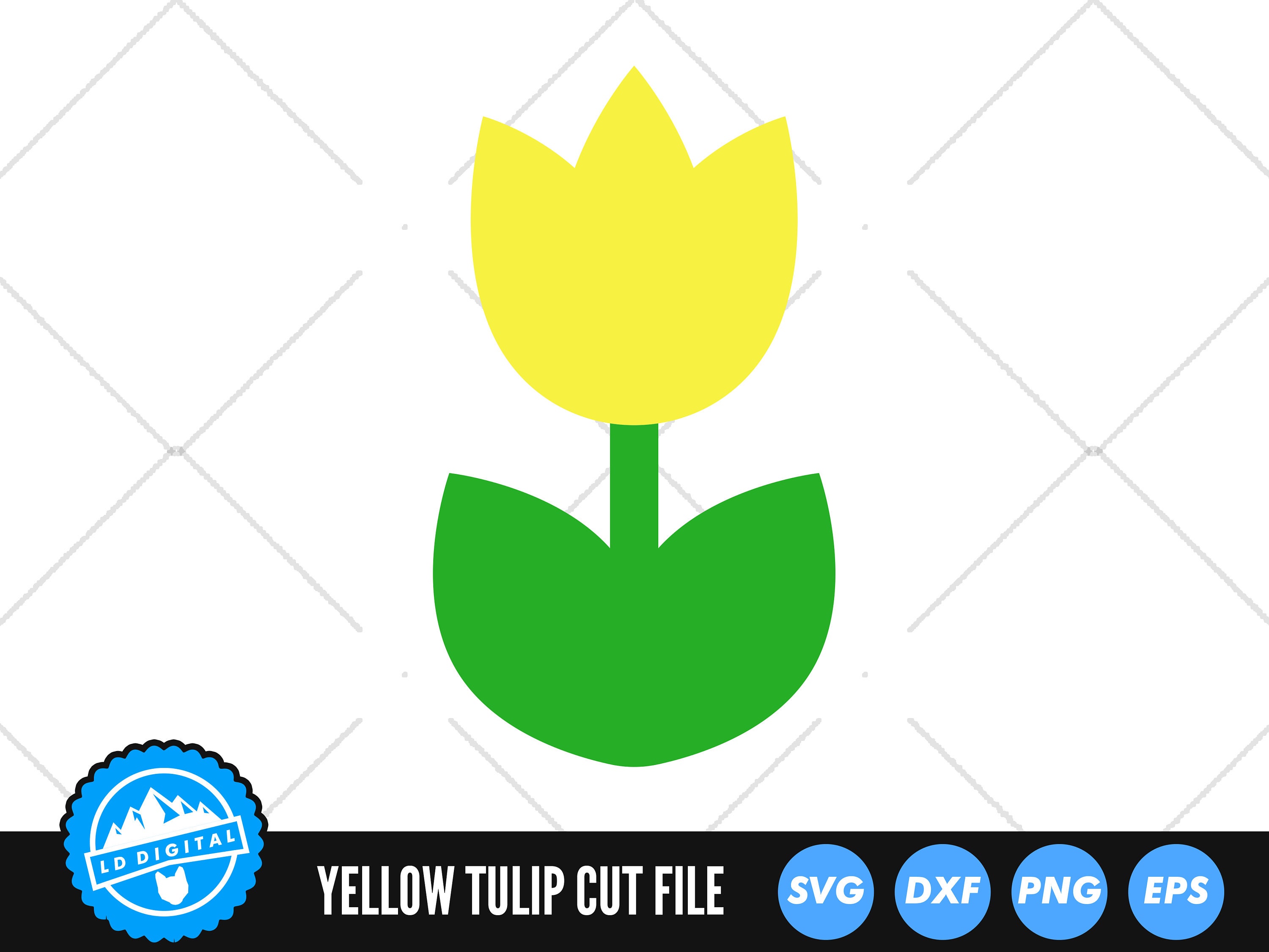 Tulip SVG Files / Spring Flower SVG Cut Files / Flower Vector - Etsy México