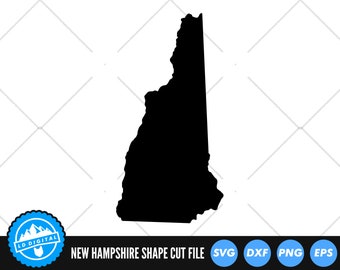 New Hampshire Outline SVG Files | New Hampshire Cut Files | United ...