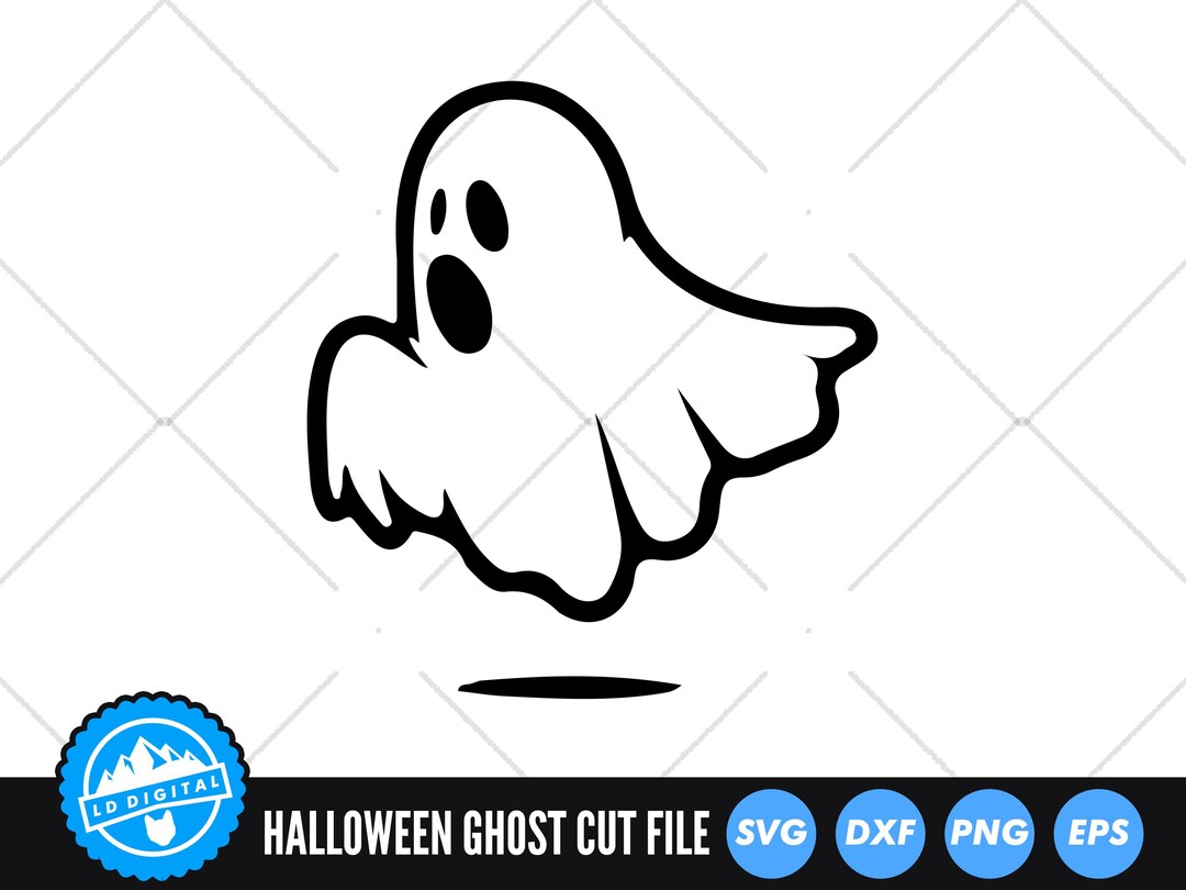 Ghost SVG Files Halloween SVG Cut Files Cute Ghost Vector Files Kids ...