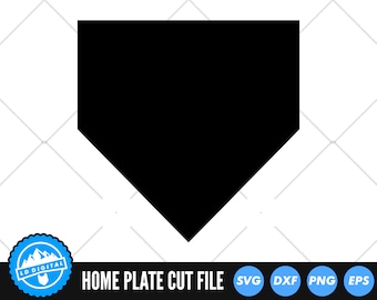 Home Plate Svg Home Plate Outline Svg Baseball Home Plate Cut Files ...
