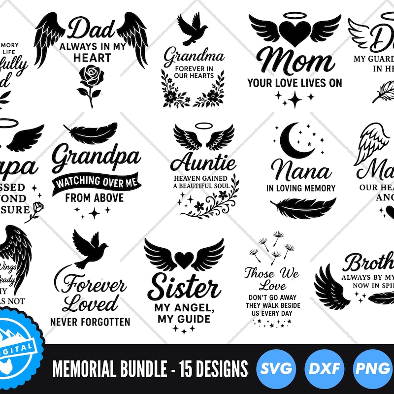 Dad Memorial Svg - Etsy