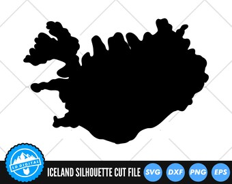 Iceland Map Outline - Etsy