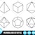 Polyhedral Dice Set SVG Dice Bundle SVG Polyhedron Dice D4 D6 D8 D10 ...