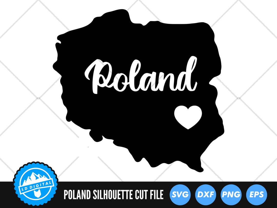 Poland SVG Poland Cut Files Poland Outline SVG Poland Silhouette SVG ...