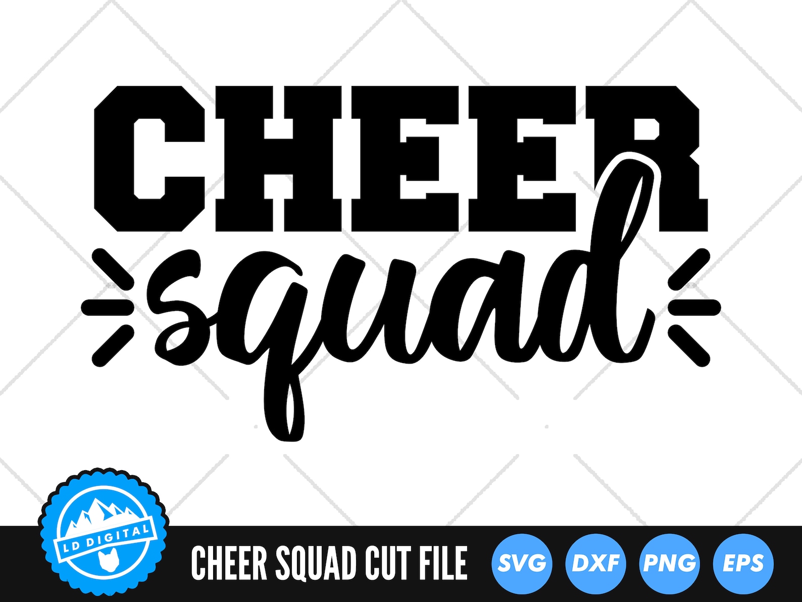 Cheer Squad SVG Files | Cheer Cut Files | Cheerleader SVG Vector Files ...
