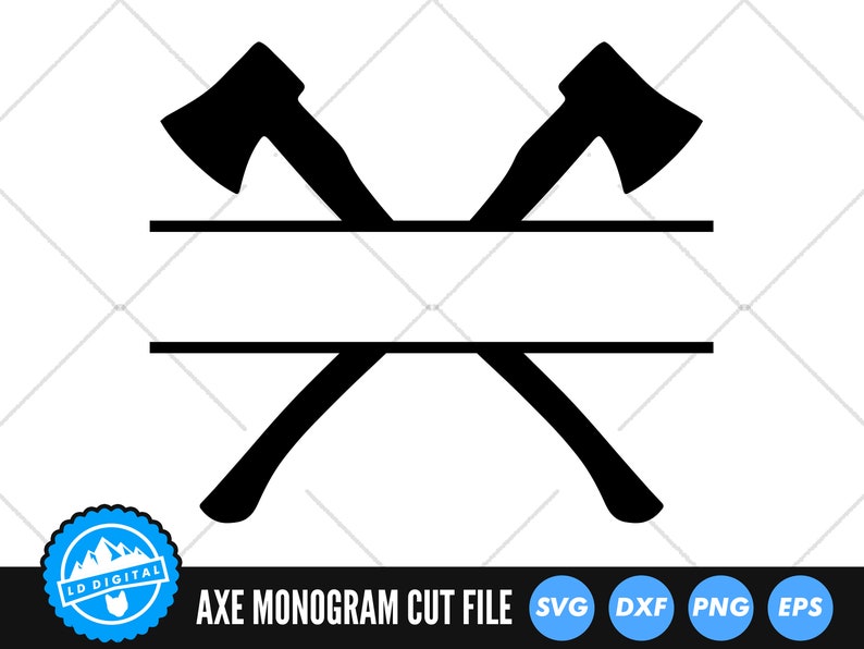 Crossed Axe Frame SVG Axe SVG Cut Files Axe Silhouette SVG - Etsy