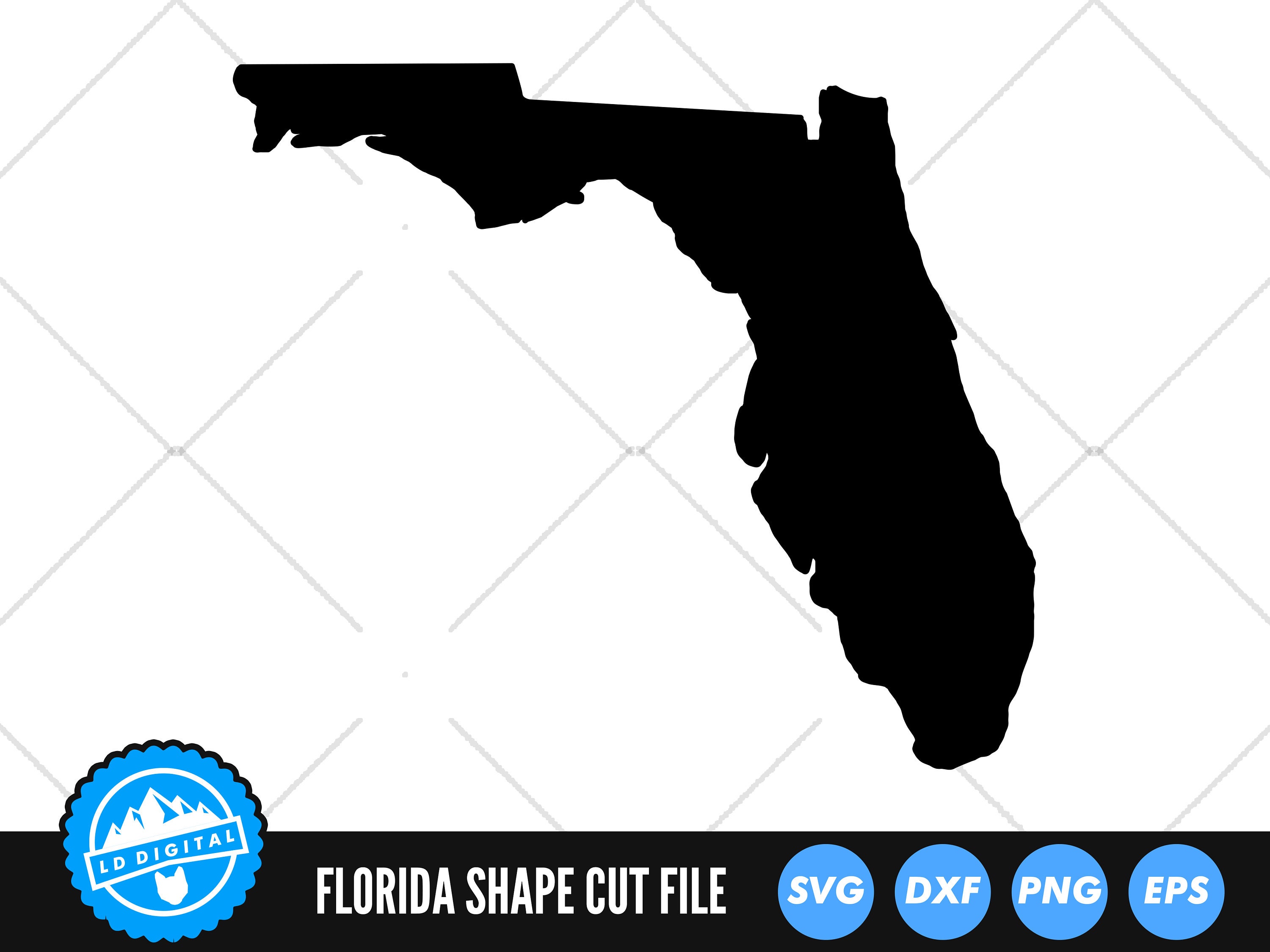 Florida State SVG Files | Florida Silhouette Cut Files | United States ...
