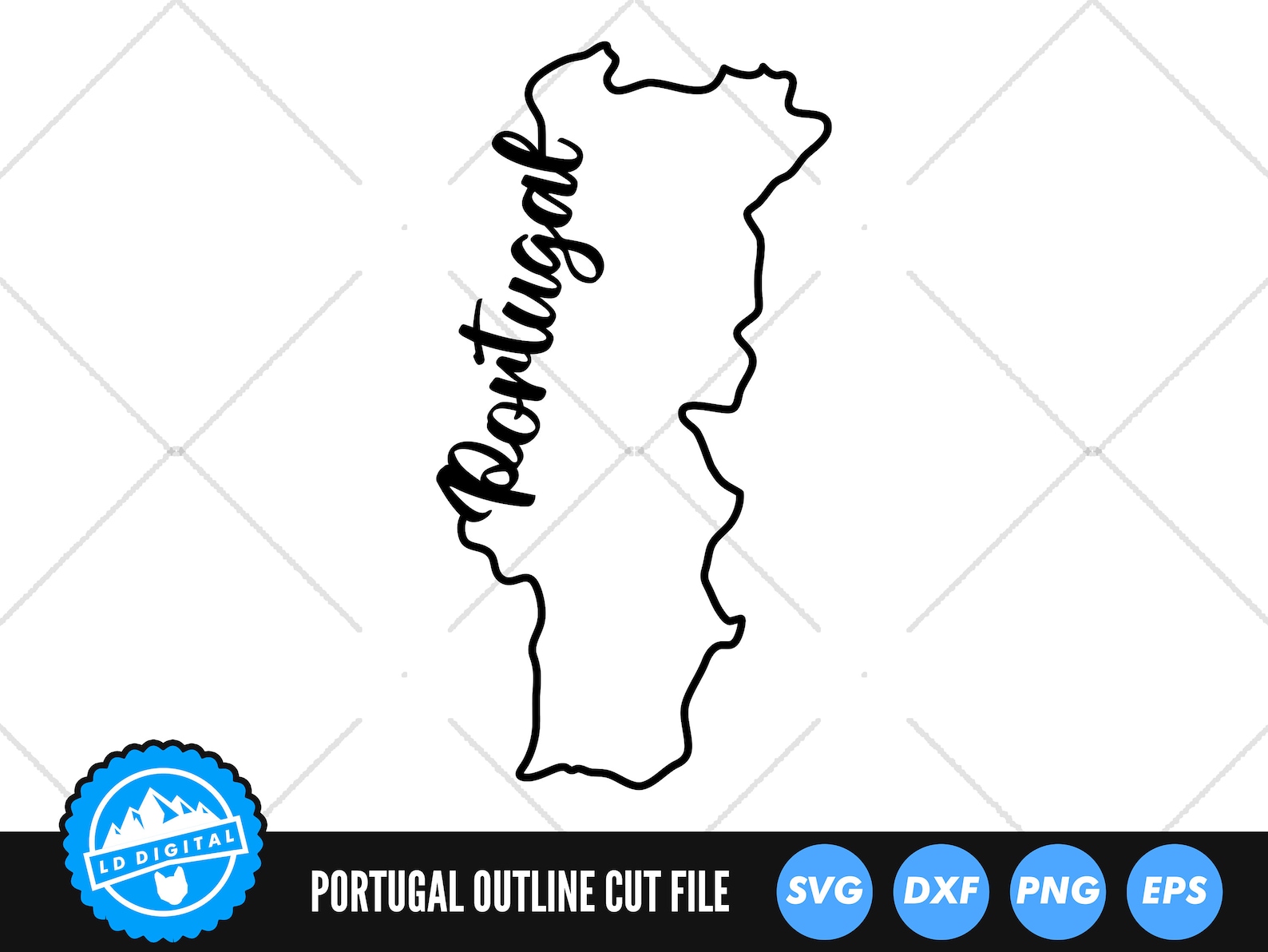Portugal SVG Portugal Cut Files Portugal Outline SVG Portugal ...