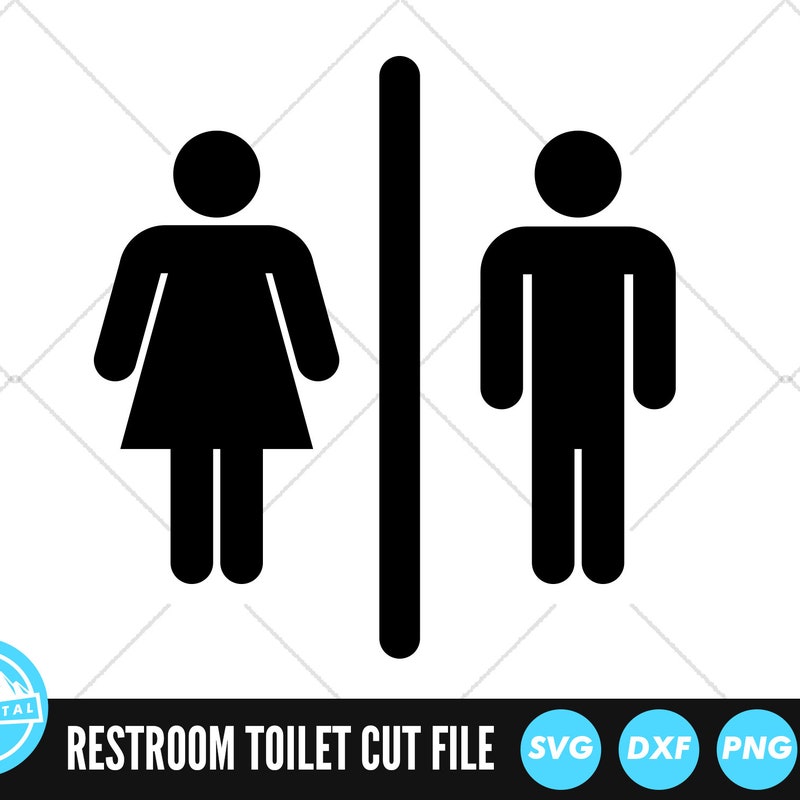 Restroom This Way Sign - Etsy
