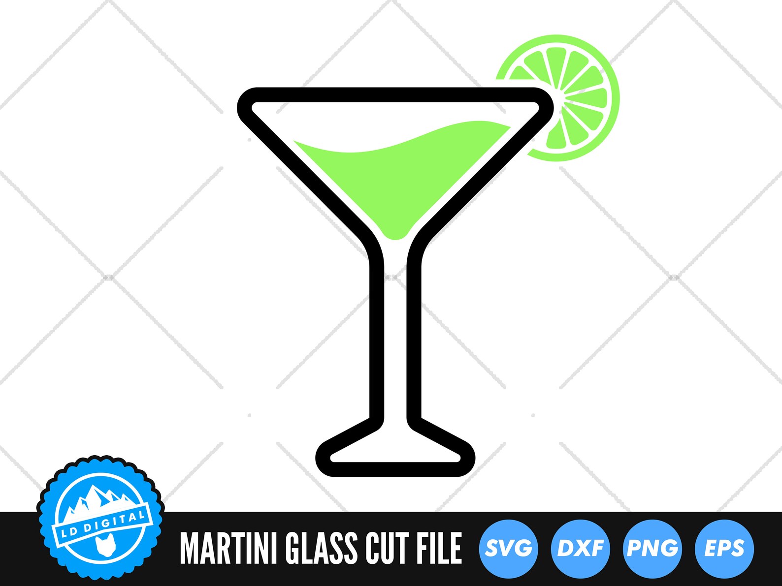 Martini Glass SVG Files Martini SVG Cut Files Dirty | Etsy