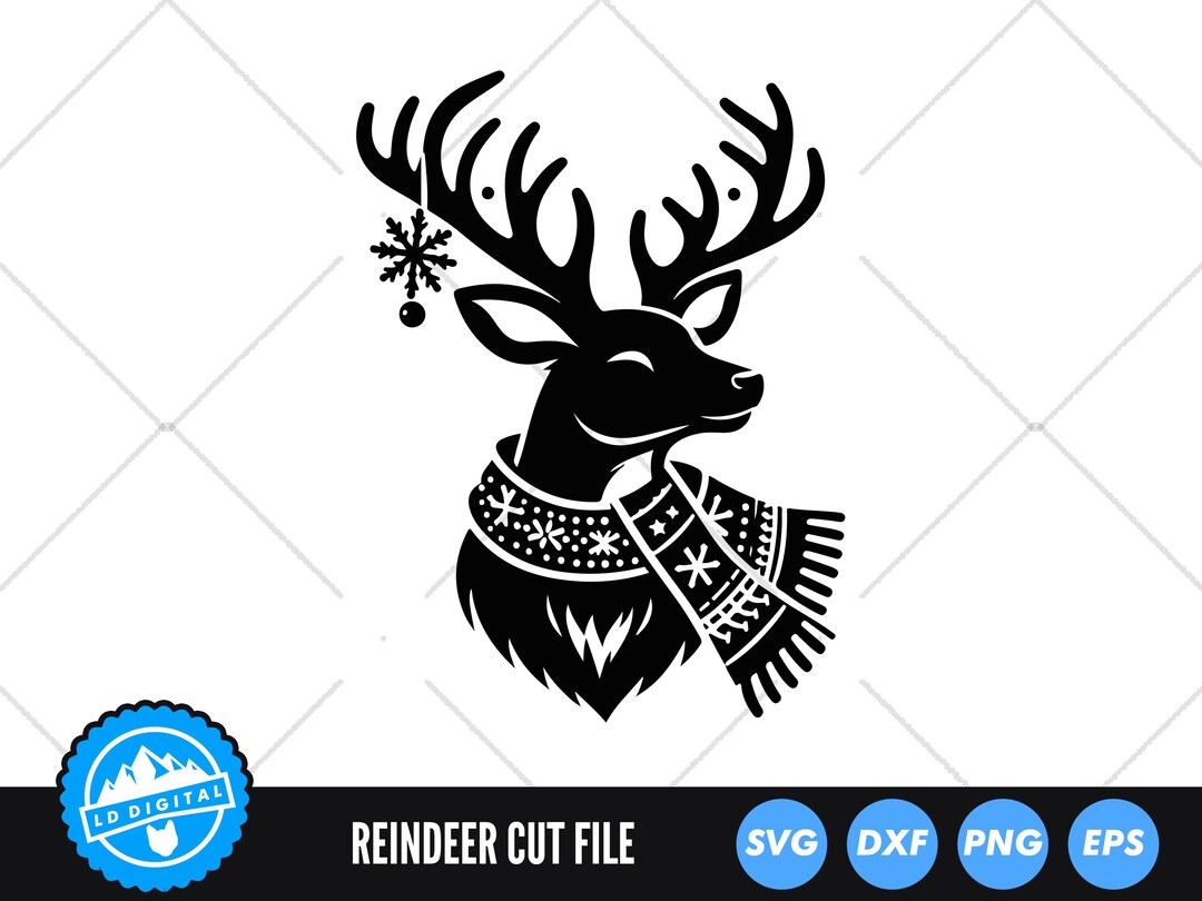 Reindeer SVG Files | Christmas SVG Cut Files | Reindeer Silhouette ...