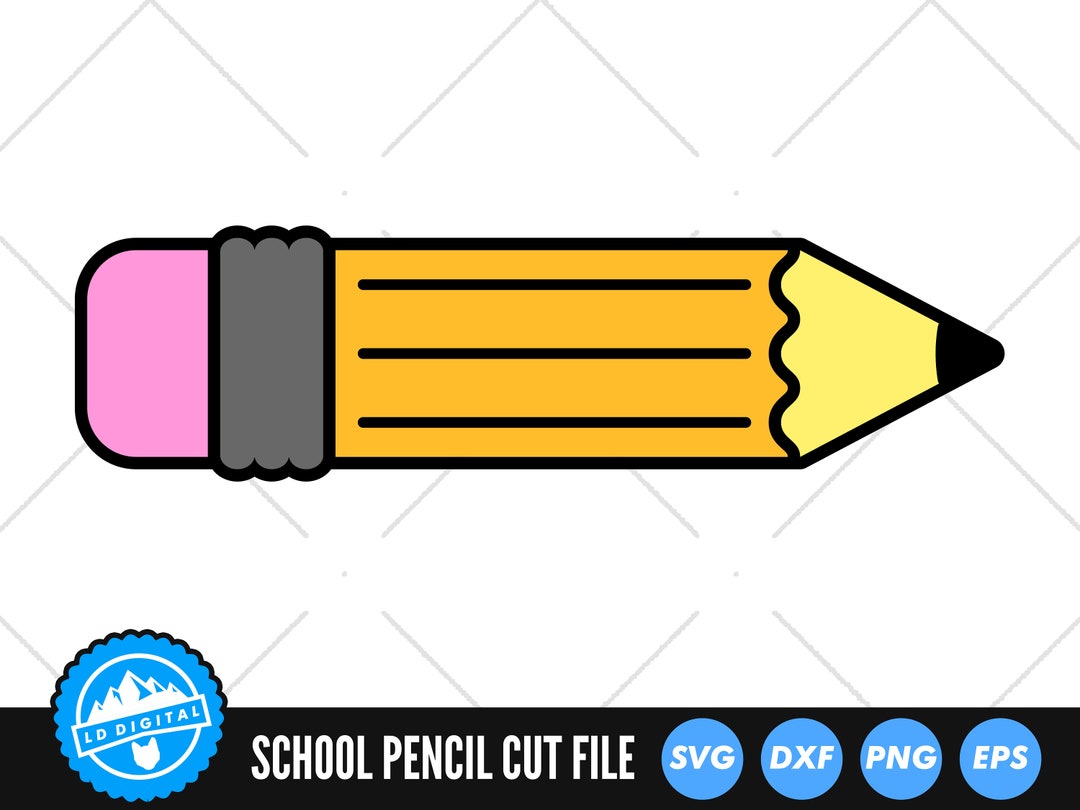 Pencil SVG Files | School Pencil SVG Cut Files | Teacher Clip Art ...
