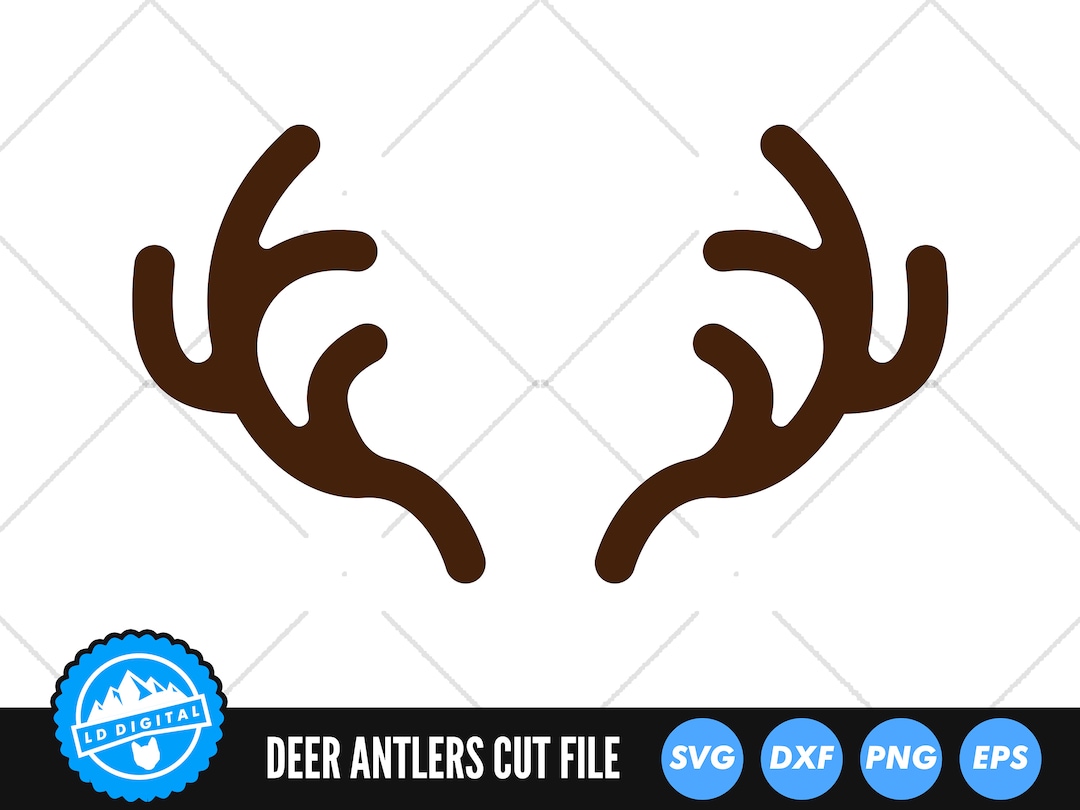 Reindeer Antlers SVG Files | Antlers Cut Files | Merry Christmas SVG ...