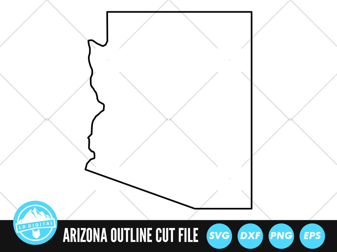 Arizona Outline SVG Files | Arizona Cut Files | United States of ...