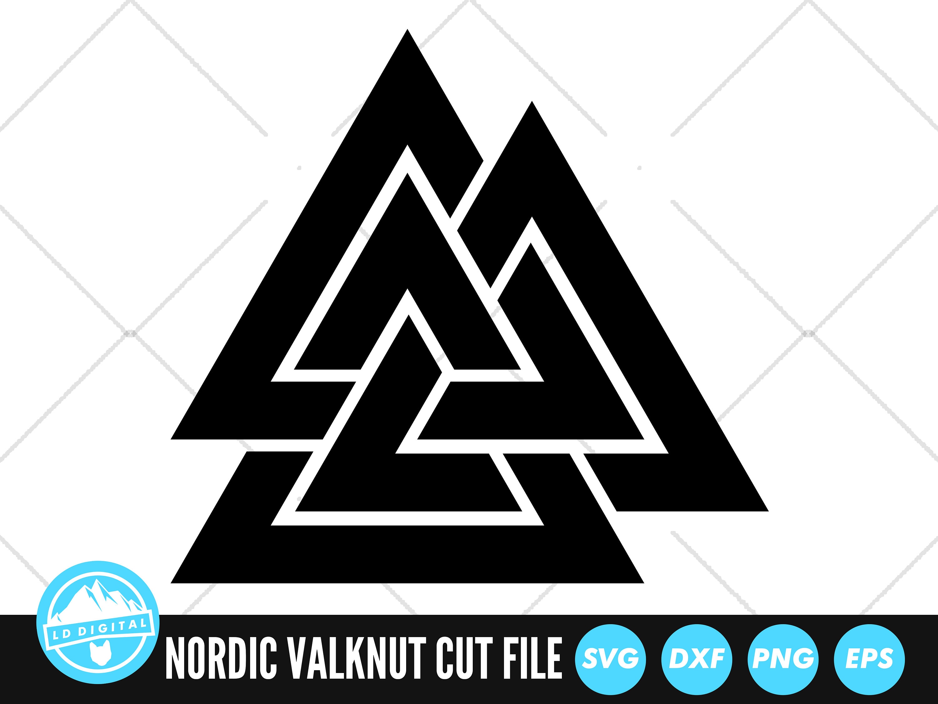 Nordic Valknut SVG Files Nordic Symbol Cut Files Viking | Etsy