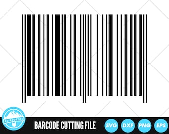 Barcode SVG Files Plain Barcode Cut Files Barcode Vector Files Plain ...