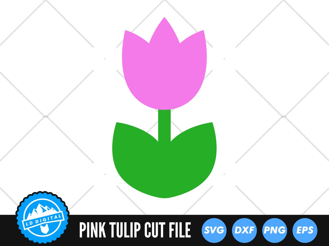 Tulip SVG Files Spring Flower SVG Cut Files Flower Vector - Etsy