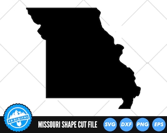 Missouri SVG File | Missouri Cut File | Missouri Map Shape Clip Art ...