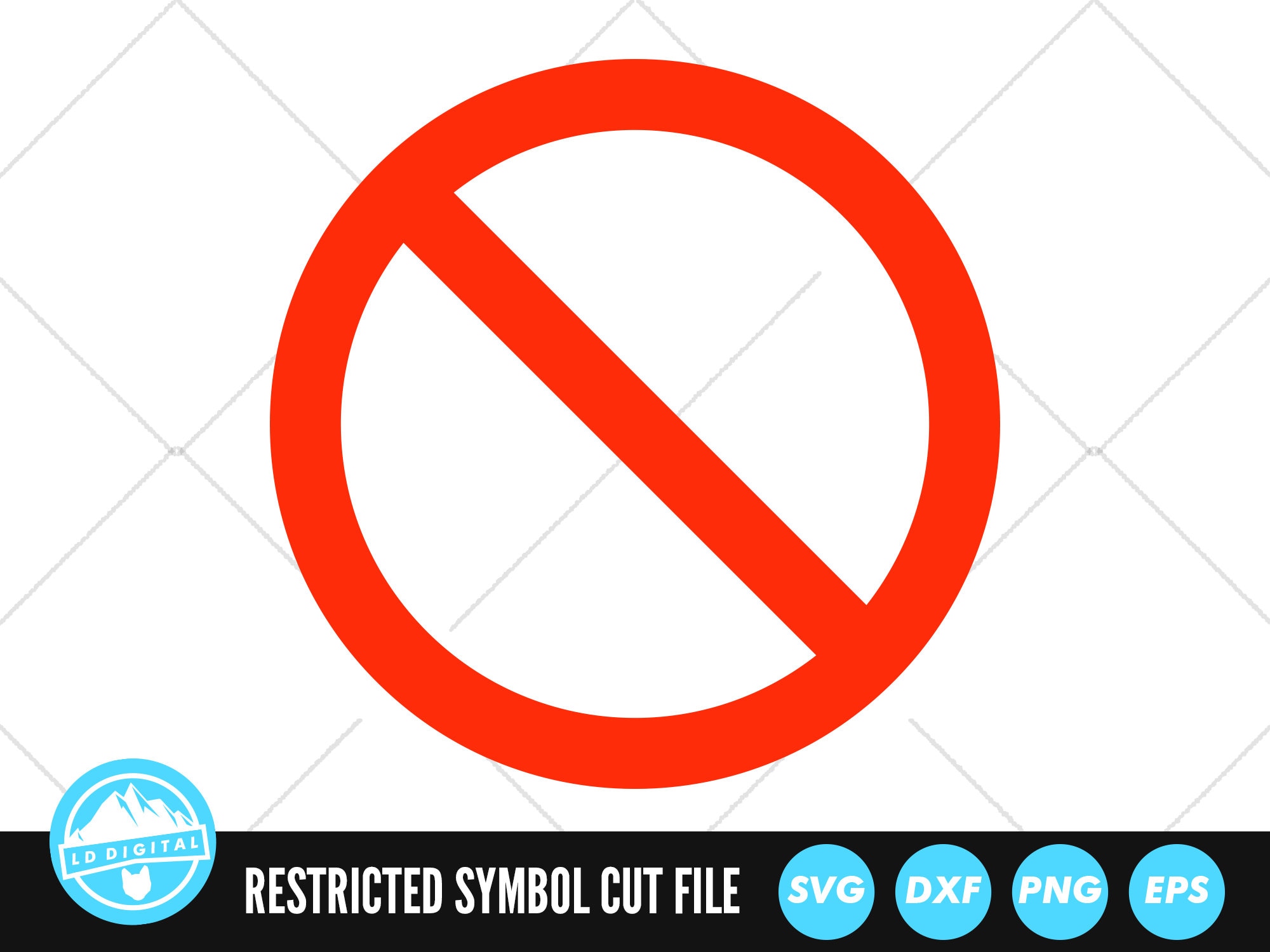 Restricted Symbol SVG Banned Symbol SVG No Symbol SVG - Etsy Israel