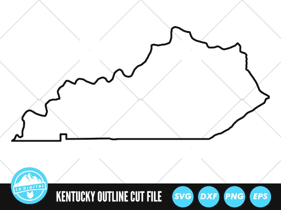State svg eps png dxf jpg Kentucky Vector Kentucky SVG State Cut File ...